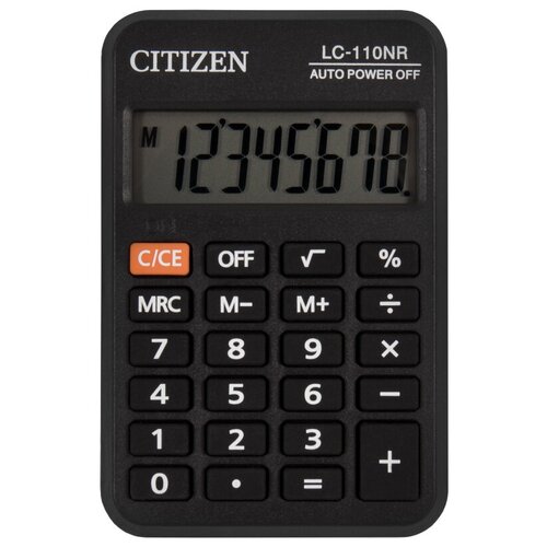 Калькулятор карманный Citizen LC-110NR 8 разряд. б ата