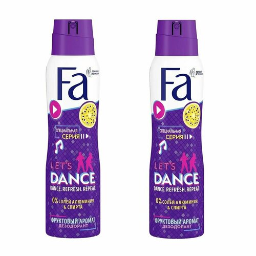 Fa Дезодорант спрей Let's Dance, 150 мл, 2 шт
