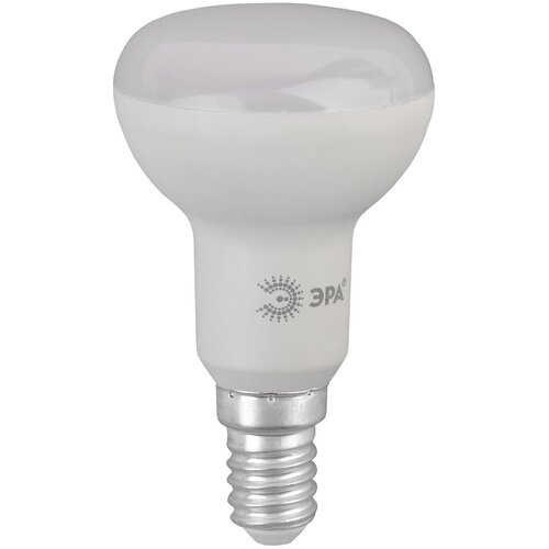 Лампа светодиодная ЭРА, 6 (50) Вт, цоколь E14, рефлектор, теплый белый свет, 30000 ч, LED smdR50-6w-827-E14