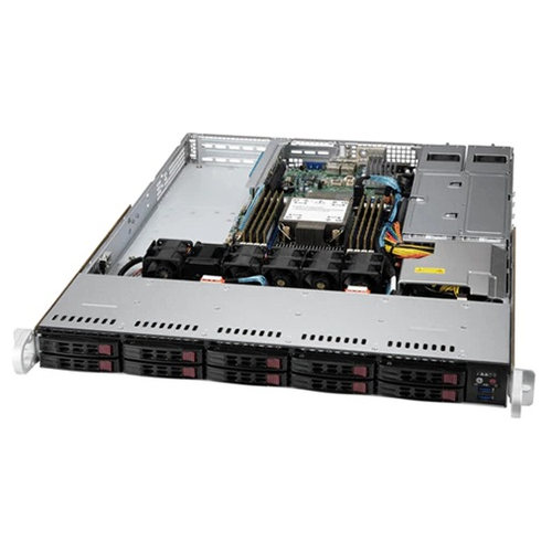 Серверная платформа NEW Supermicro SuperServer 1U 110P-WTR no CPU(1)Scalable/TDP 270W/ no DIMM(8)/SATARAID HDD(10)SFF/2x10GbE/2xFHHL,1xLP, M2/750W (SYS-110P-WTR)