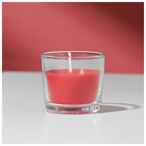 Свеча ароматическая в стакане алания "Бархатная роза", 5,5 см