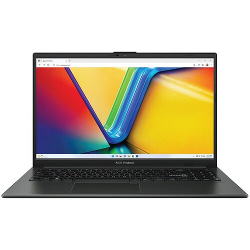 Ноутбук ASUS VivoBook Go 15 E1504GA-BQ526, 15.6" FullHD (1920x1080) IPS/Intel N100 0.8 ГГц, 4 ядра/8 ГБ DDR4 3200 МГц/256 ГБ eMMC/Intel UHD Graphics/Без операционной системы, черный (90NB0ZT2-M00VA0)