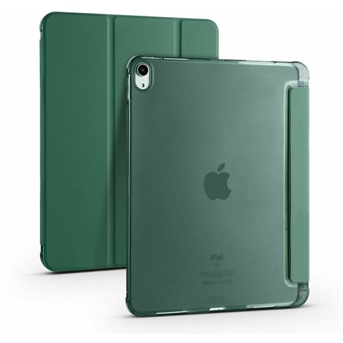 Чехол iPad Air 4 (2020) 10.9" / iPad Air 5 (2022) 10.9" с держателем для стилуса темно-зеленый