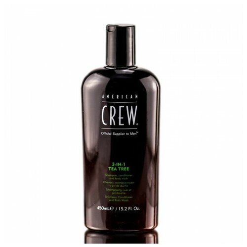 American Crew Classic 3- in-1 Tea Tree - Шампунь, кондиционер и гель для душа чайное дерево 450 мл
