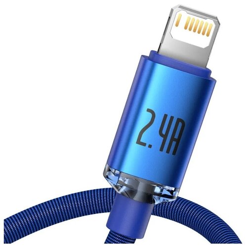 Аксессуар Baseus Crystal Shine Series Fast Charging Data Cable USB - Lightning 2.4A 2m Blue CAJY000103 