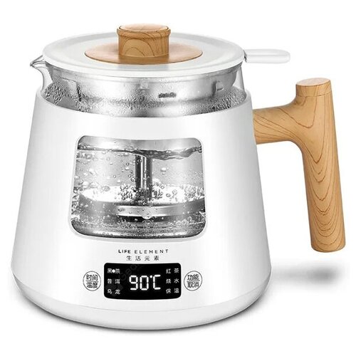 Электрический заварочный чайник Life Elements Automatic Steamer With Tea Maker I38-H01 800мл, белый