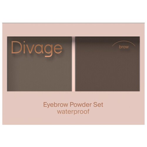 DIVAGE набор теней для бровей Waterproof Brow Powder Set, 01