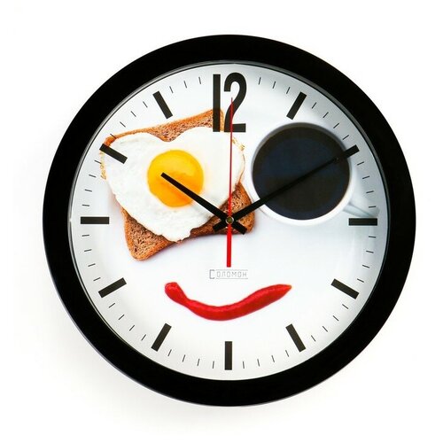Часы настенные Соломон серия: Кухня, "Веселый завтрак", 28*28 см
