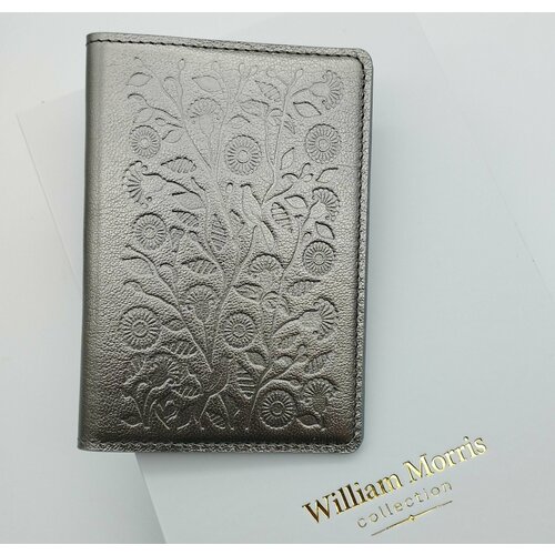 Обложка для паспорта William Morris, серебряный