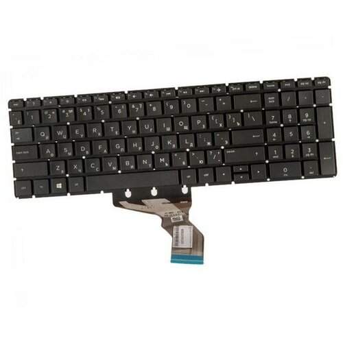 Клавиатура для ноутбука HP, black, без рамки с подсветкой