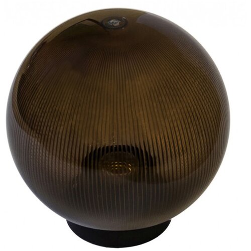 Декоративный садово-парковый светильник-шар с черным основанием и универсальным способом монтажа, Е27, 60Вт, IP44, 220В, 11-80, d-300 мм