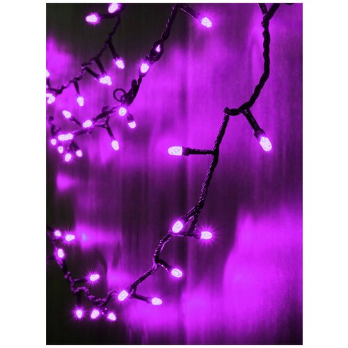Гирлянда Нить SH Lights 100 фиолетовых LED, 10м, RB-LD100-V-E