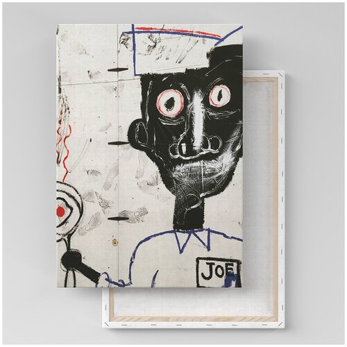 Картина на холсте с подрамником / Basquiat J.M. / Баския Жан-Мишель - Глаза и яйца