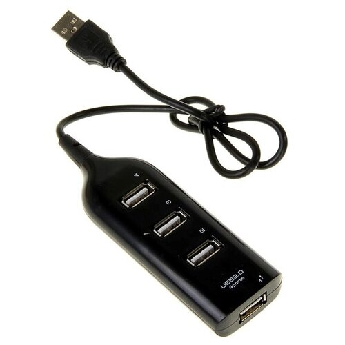 USB-разветвитель (HUB) LuazON HGH-63009, на 4 порта, микс, "Luazon Home"