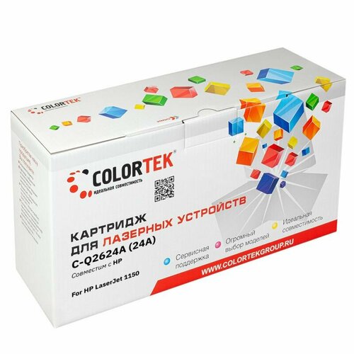 Картридж лазерный Colortek Q2624A (24A) для принтеров HP