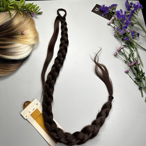 Шиньон-коса на резинке из славянских волос Belli Capelli 70 см №6