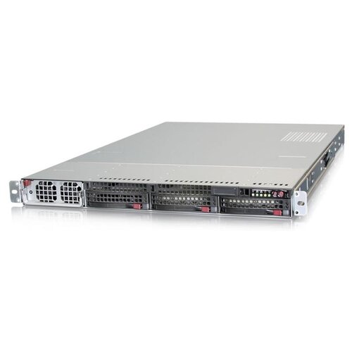 Сервер Supermicro SuperServer 5019GP-TT без процессора/без ОЗУ/без накопителей/количество отсеков 3.5" hot swap: 3/1 x 1400 Вт/LAN 10 Гбит/c