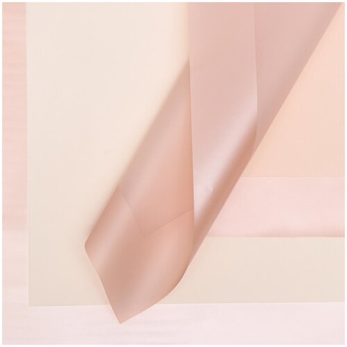 Пленка упаковочная Сима-ленд матовая 58 х 58 см, розовый
