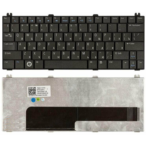Клавиатура для нетбука Dell V091302AS1 русская, черная