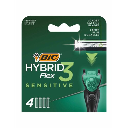Сменные кассеты для бритья Flex 3 Hybrid Sensitive
