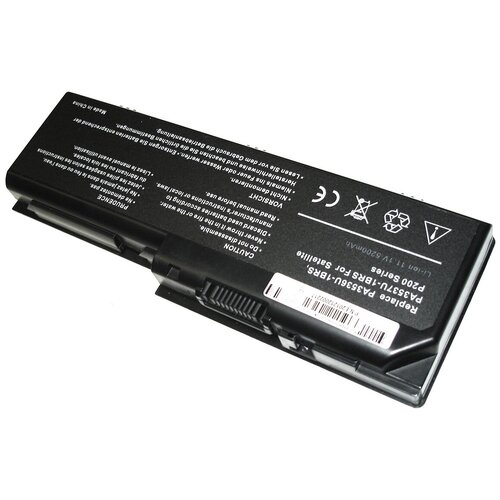 Аккумуляторная батарея для ноутбука Toshiba P200 (PA3536U-1BRS) 5200mAh OEM черная
