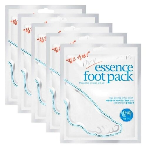 Маска для ног Petitfee Dry Essence Foot Pack, 5 шт