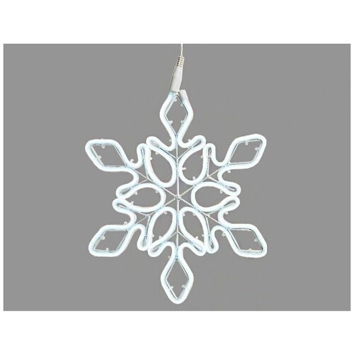 Kaemingk Светодиодная снежинка Аль Аустралис 69 см, 576 холодных белых LED ламп, гибкий неон, IP44 9490892