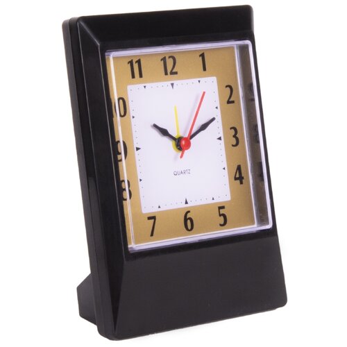 Часы  настольные Рубин В10-002 черный 14 см 10 см светлый 4.5 см