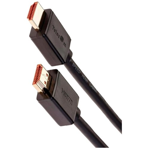 HDMI кабель 2.0 Telecom 4K 60Hz высокоскоростной 3 метра 2 ферритовых фильтра (TCG215F-3M)