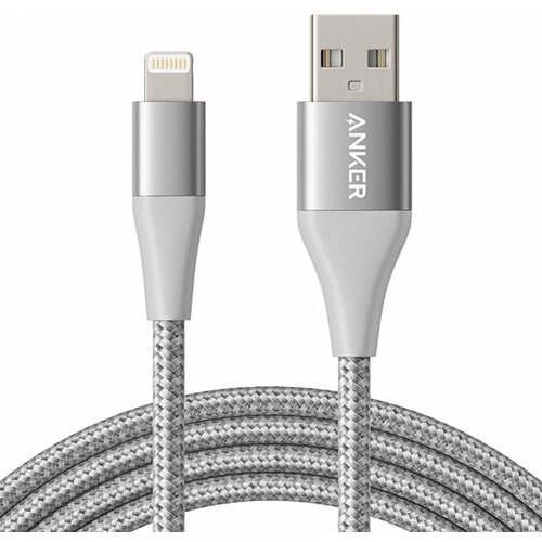 Кабель Anker Powerline + II USB to Lightning MFi Cable 1.8m Silver (A8453)
