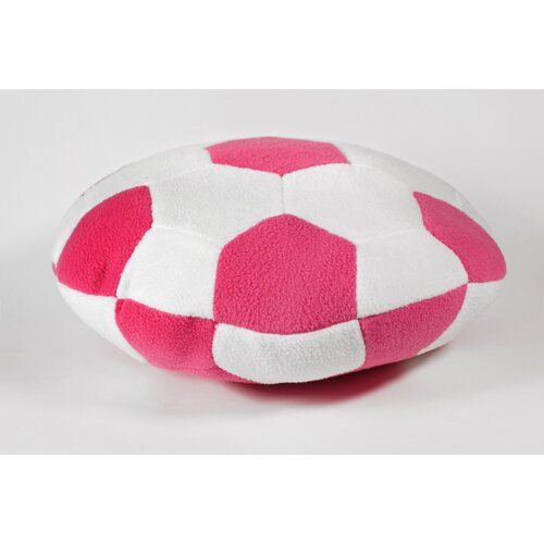 Подушка декоративная круглая цвет белый, розовый диаметр 30 см.