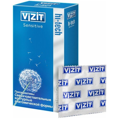 ViZiT / Презервативы ViZiT Sensitive Сверхчувствительные 12шт 1 уп