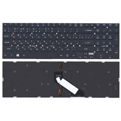 Клавиатура для Acer V3-551 V3-771 5830T 5755G c подсветкой p/n: MP-10K33SU-698, MP-10K33SU-6981