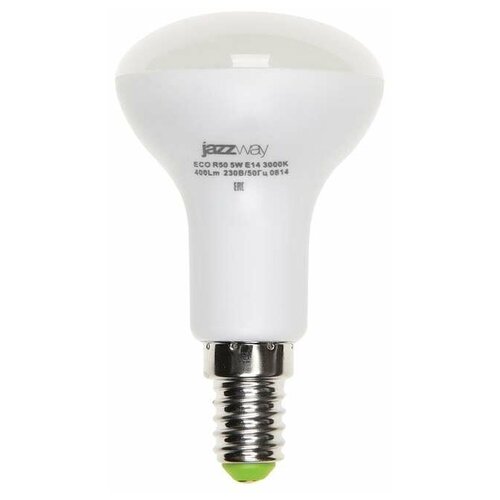 Лампа светодиодная PLED-ECO-R50 5Вт 3000К тепл. бел. E14 400лм 220-240В JazzWay 1037015A (9шт. в упак.)