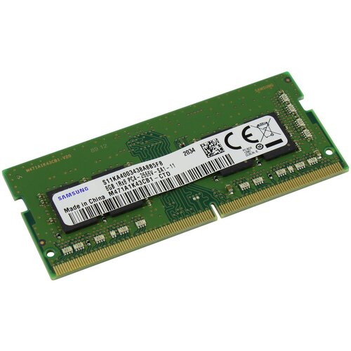 Оперативная память Samsung 8 ГБ DDR4 2666 МГц SODIMM CL19 M471A1K43CB1-CTD00