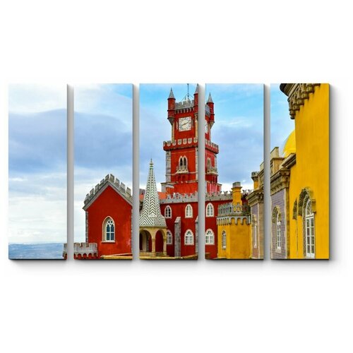Модульная картина Романтический замок в Португалии90x54
