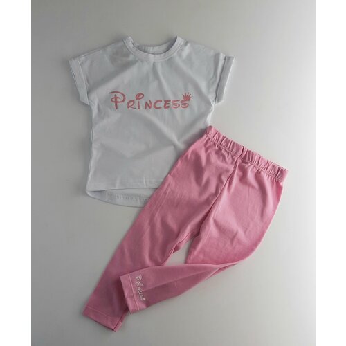 Комплект одежды , размер 80, белый, розовый