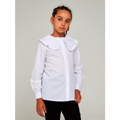 Школьная блуза IRINA EGOROVA, размер 122, белый