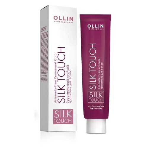 Краска для волос Ollin Professional Silk Touch Краситель безаммиачный, стойкий 60 мл, Цвет 8/25 светло-русый фиолетово-махагоновый