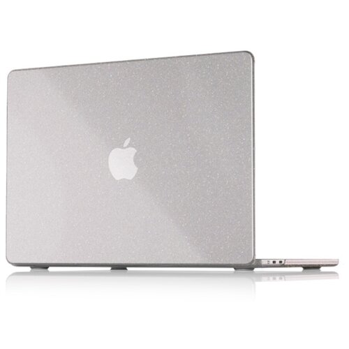 Чехол-накладка vlp Plastic Case MacBook M2 Air13 2022 прозрачный с блестками