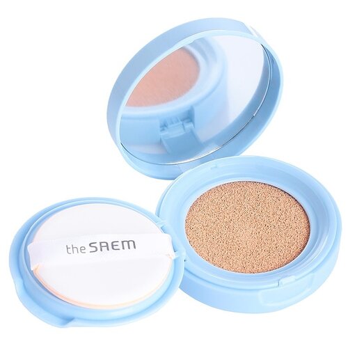 The Saem Тональный крем Saemmul Perfect Pore Cushion, SPF 50, 12 мл/12 г, оттенок: 01 light beige