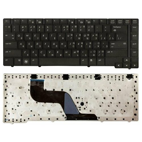 Клавиатура для ноутбука HP ProBook 6440B черная без рамки