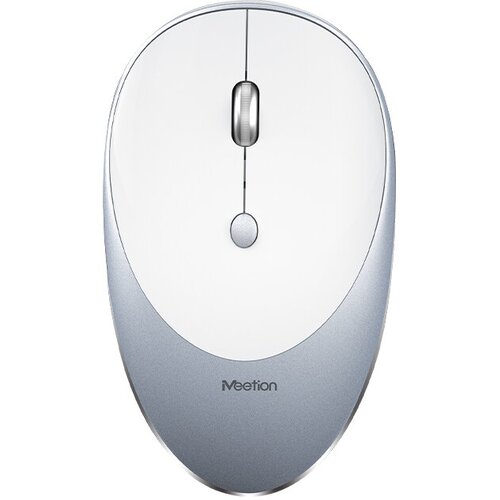 Беспроводная мышь MeeTion с аккумулятором, 2.4ГГц, 1600 dpi, cеребристый {MT-R600-SV}
