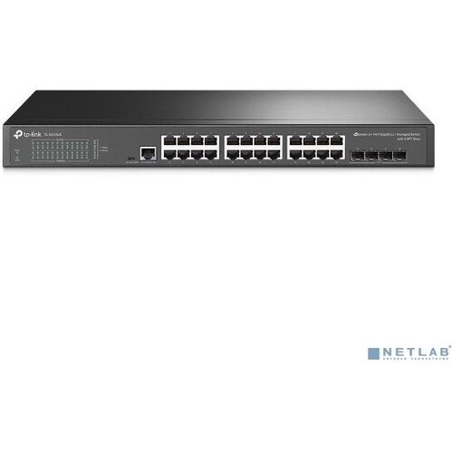 TP-Link SMB Сетевое оборудование TP-Link TL-SG3428 Управляемый коммутатор JetStream уровня 2+ с 24 гигабитными портами RJ45 и 4 портами SFP