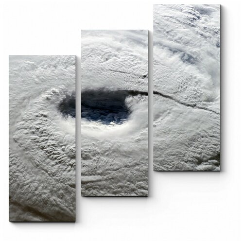 Модульная картина Циклон над Землей 140x149