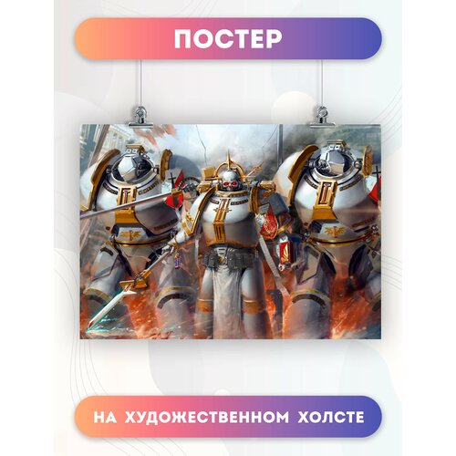 Постер на холсте Warhammer 40000 Серые рыцари (11) 50х70 см