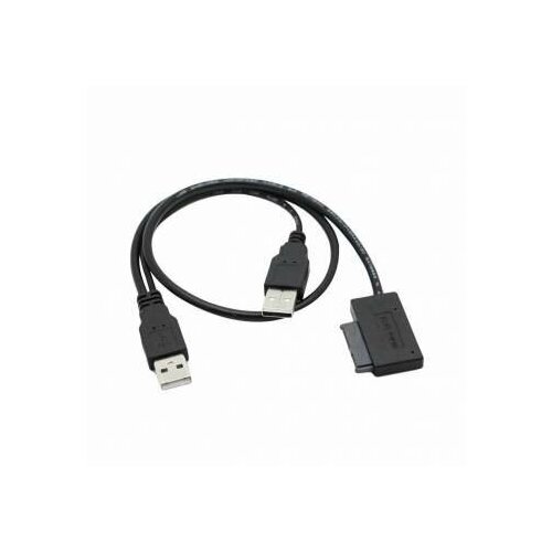 Адаптер USB 2.0 to Slimline SATA для Slim DVD/CD-ROM, двойной USB-кабель | ORIENT UHD-300SL