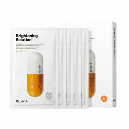 Осветляющая маска с глутатионом Dr. Jart+ Brightening Solution, 5шт.