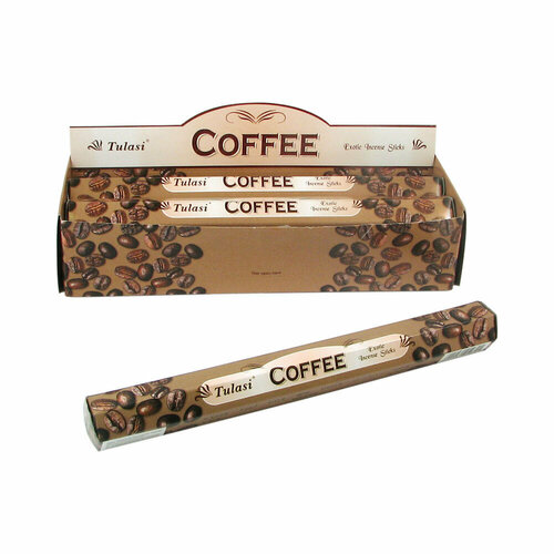 Tulasi COFFEE Exotic Incense Sticks, Sarathi (Туласи благовония кофе, Саратхи), уп. 20 палочек.