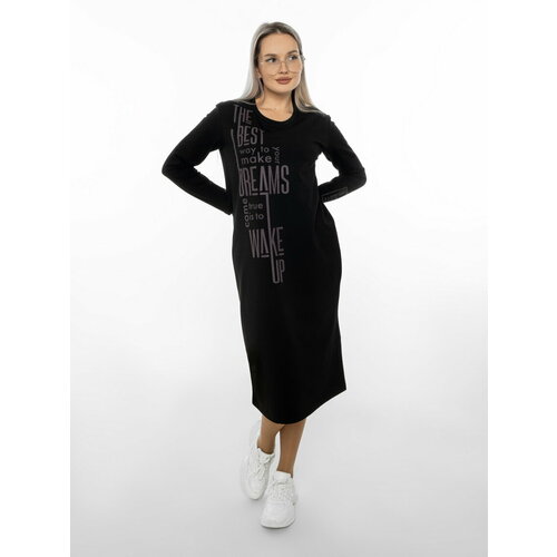 Платье Elena Tex, размер 46, черный
